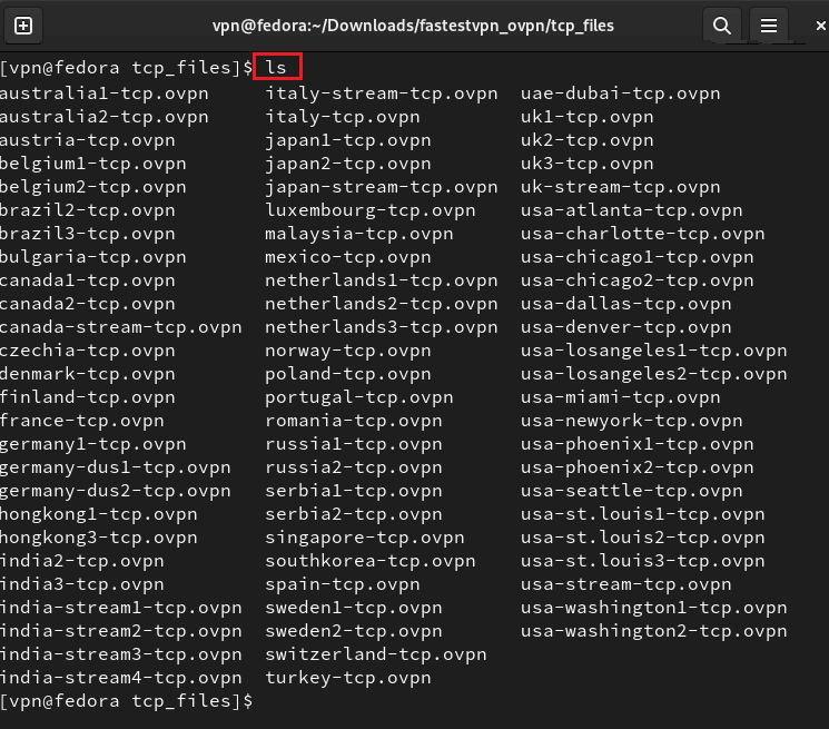 How To Setup Openvpn On Fedora Linux Fastestvpn Support 7598