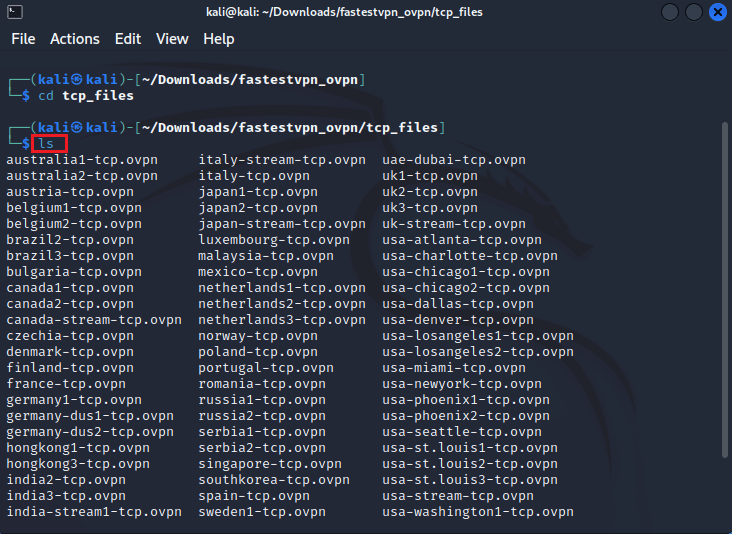 How To Setup Openvpn On Kali Linux Fastestvpn Support 