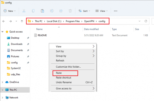 OpenVPN Setup on Windows Using the OpenVPN GUI Application