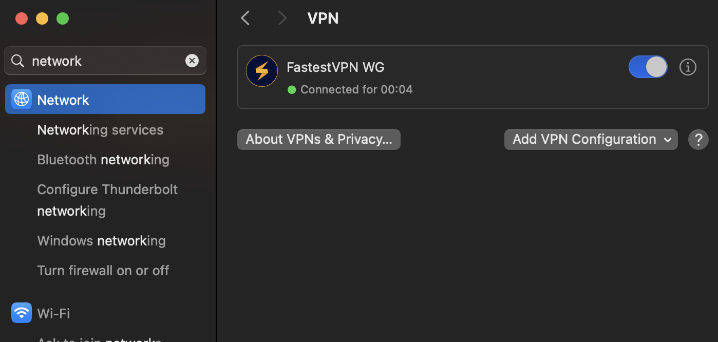 How to Configure FastestVPN Using IKEv2 VPN Setup For Mac OS